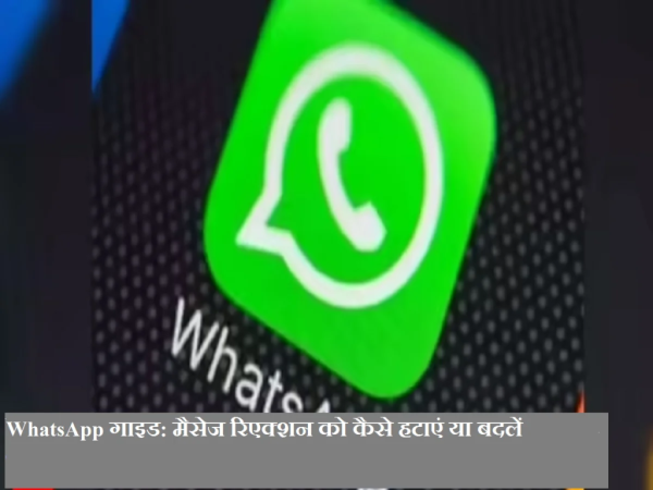 WhatsApp Guide: How to delete or change message reactions
