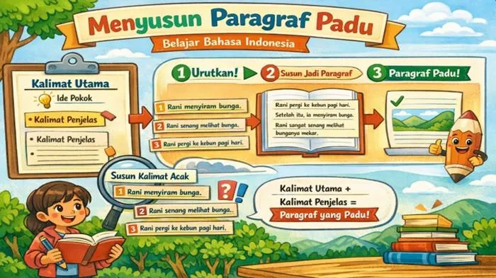 Soal Penyusunan Paragraf Sederhana Materi Bahasa Indonesia Kelas 3 SD ...